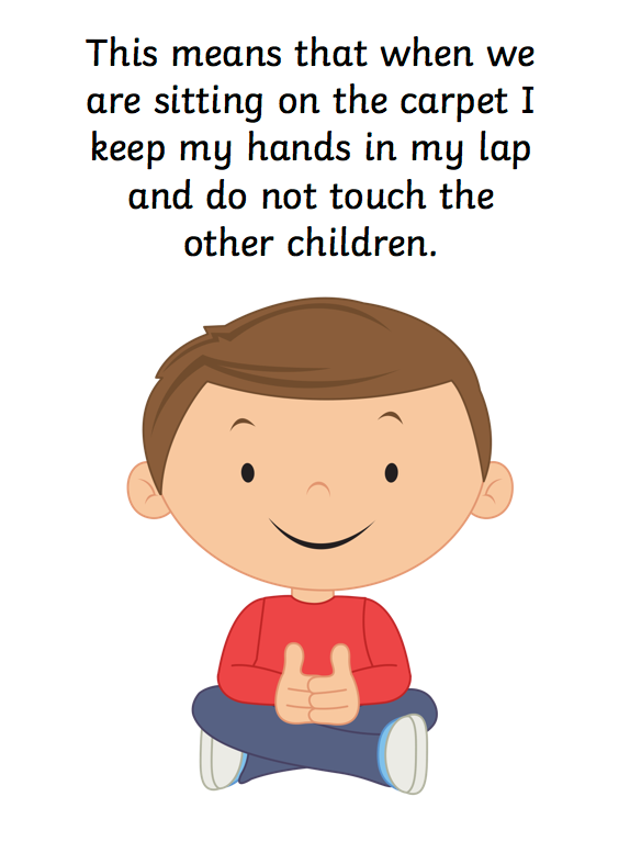 I Can Keep My Hands To Myself Social Story For Kids With