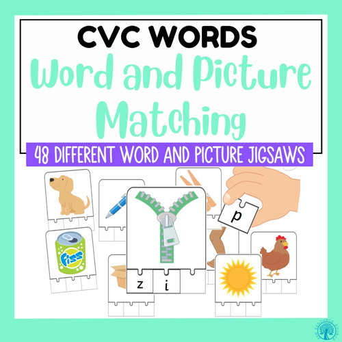 CVC word and picture matching jigsaws | SEN Resource Source