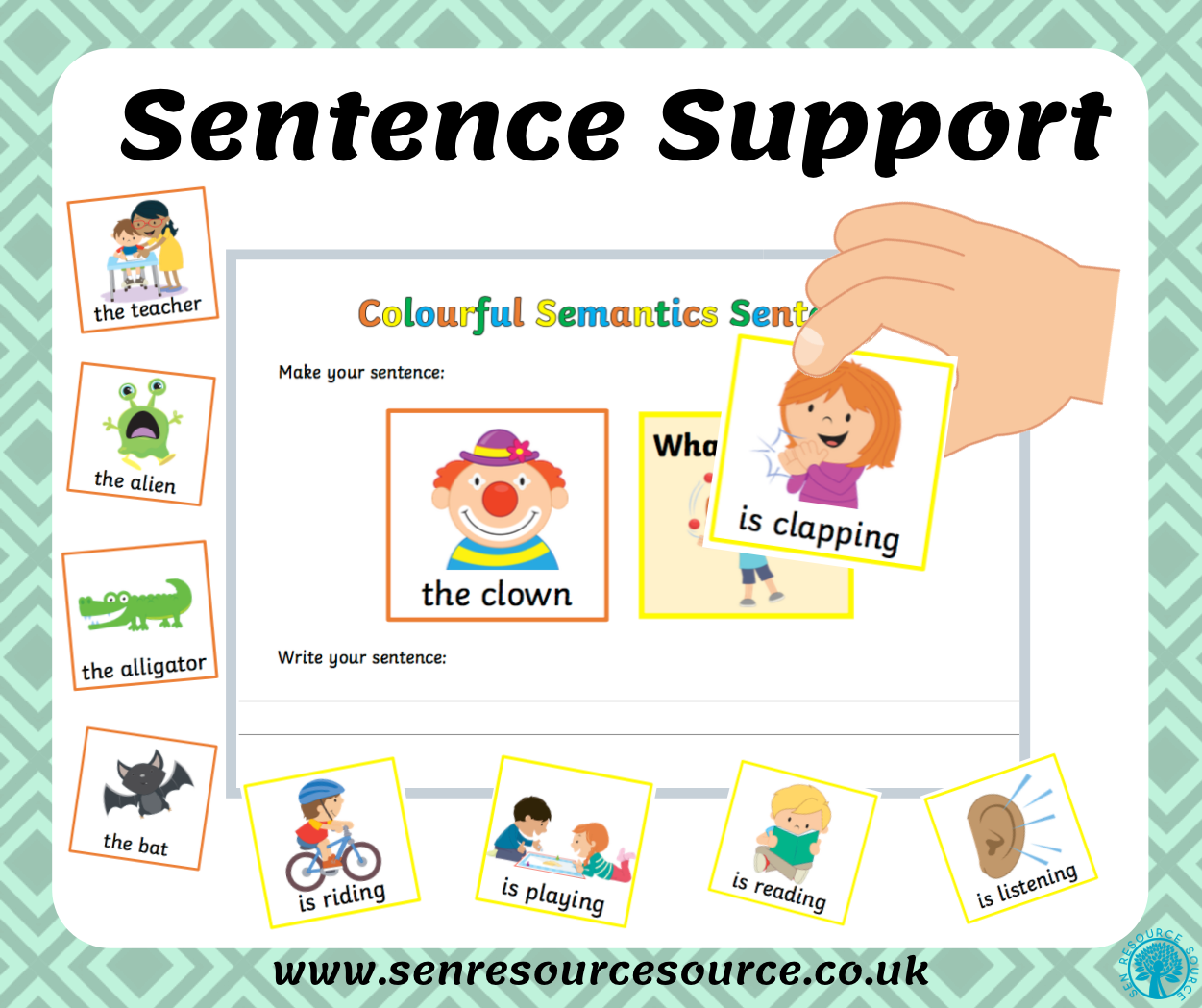 Colourful Semantics Sentence Support | SEN Resource Source