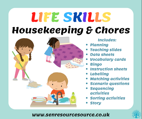 Life Skills Housekeeping and Chores | SEN Resource Source
