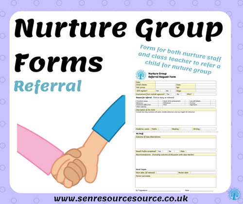 Nurture Group Referral request form | SEN Resource Source