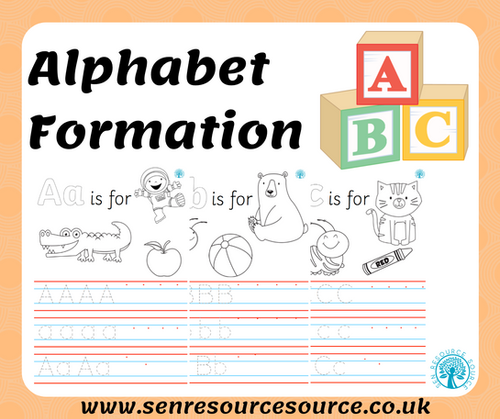 Alphabet Formation Handwriting Sheets | SEN Resource Source