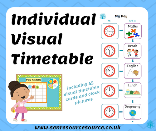 Individual Visual Timetable | SEN Resource Source