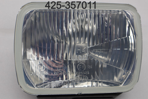 Large Rectangular 5 x 7" lens/reflector headlamp H4 lens fits Navistar ...