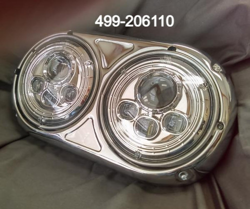 Right Side DUAL SMALL ROUND LED HEADLIGHT ASSEMBLY | SLC Lighting