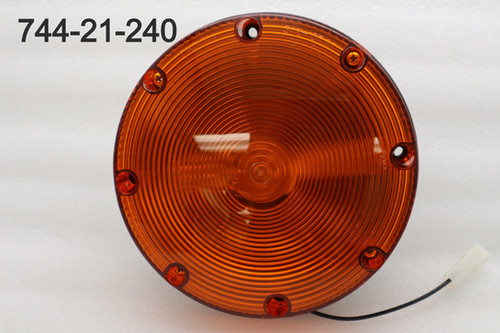 SCHOOL BUS PARK/TAIL LIGHT WITH AMBER LENS 7" ROUND | SLC Lighting