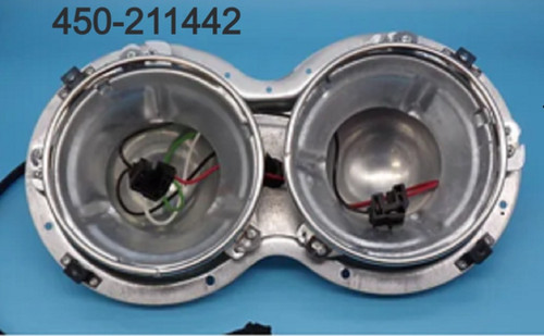 Dual small round headlight kit -Right side -without headlamp bulbs ...