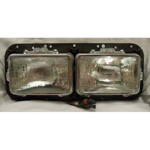 Left Side Dual Small Rectangular Headlight Assembly for Bus | SLC Lighting