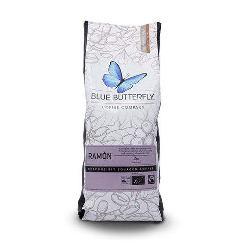 RAMÓN ORGANIC ROASTED COFFEE BEANS - 1kg | Bluebutterflycoffee