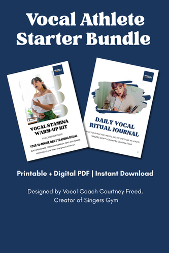 Vocal Athlete Starter Bundle | 10-Minute Warm-Up Kit + 30-Day Vocal ...