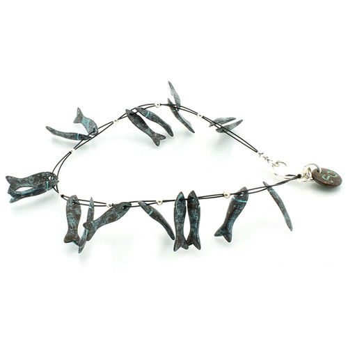 Dinky Fish Bracelet - Copper Finish | Fiona Dane