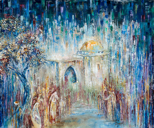 Blue Kever Rachel Painting | Sylvie Berger