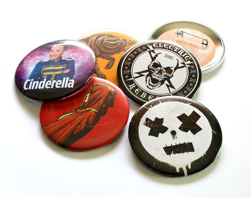 100 75mm Badges | Badges And Stickers