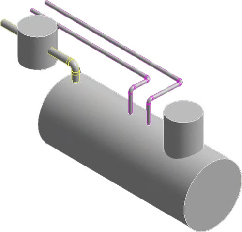 AJS Cyl Decon Tank - Highland Tanks HT-1154 | BIMitUP