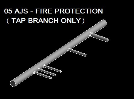 Pipe Types - FIRE PROTECTION (TAP BRANCH ONLY) Revit | BIMitUP