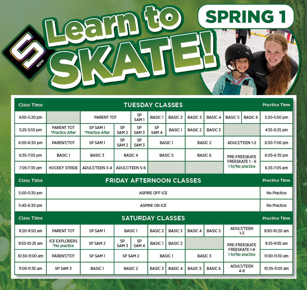 Learn to Skate | Novi Ice Arena