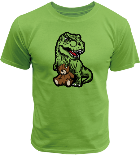 Playera Dinosaurio Rex Oso | Estampado Y Bordado Euro Lindavista