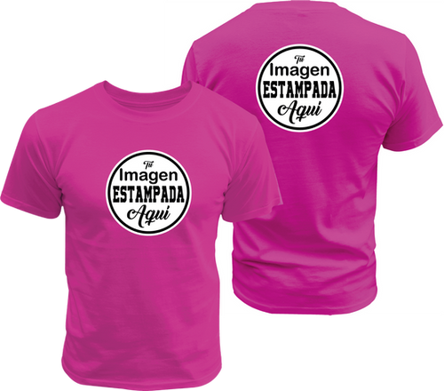 Playera T-shirt Estampado Personalizado En Pecho Y Espalda | Estampado ...