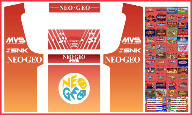 Neo Geo Geekpub Cabinet | Neo Geo Decals | Arcade Graphics