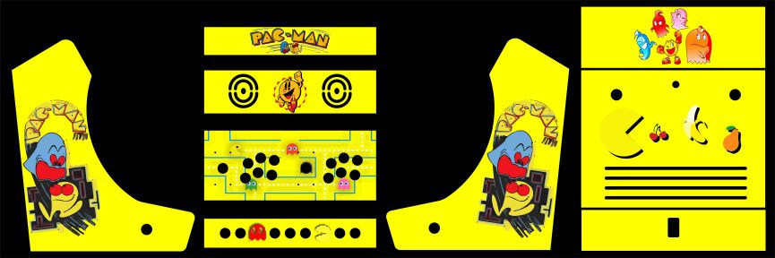 Pac Man Artwork Design | Pac Man Cabinet Art | Arcade Graphics