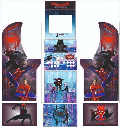 Spiderman Arcade1up Cabinet | Spiderman Arcade1up Artwork | Arcade Graphics