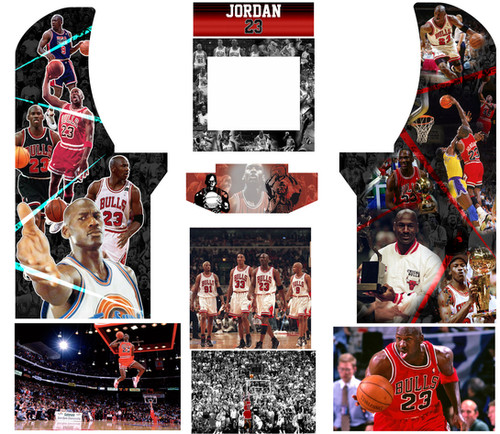 NBA Jordan Arcade1up Cabinet | NBA Jordan Arcade1up Artwork| Arcade ...