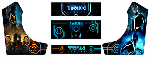 Tron Bartop Cabinet | Tron Bartop Artwork | Arcade Graphics
