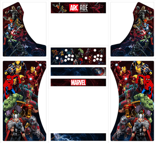 Marvel Bartop Cabinet Full | Marvel Bartop Cabinet Full Artwork| Arcade ...