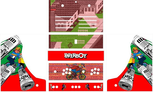 Paperboy Bartop Cabinet | Paperboy Bartop Artwork | Arcade Graphics
