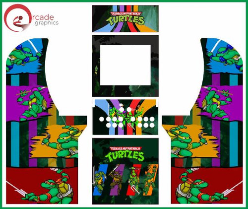 TMNT Arcade1up Cabinet | TMNT Arcade1up Artwork | Arcade Graphics