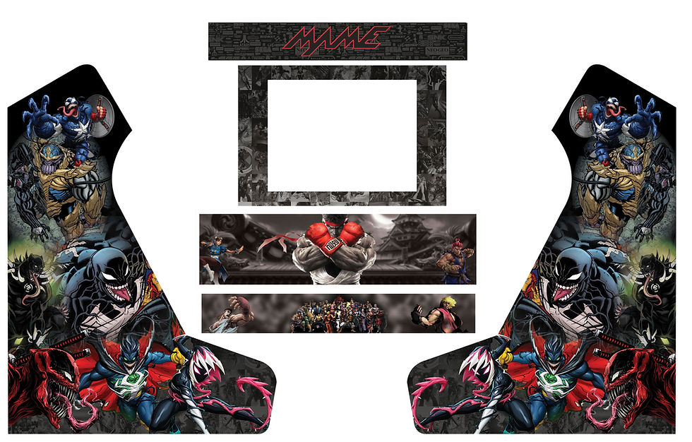 Arcade Cabinet Templates | Arcade Graphics
