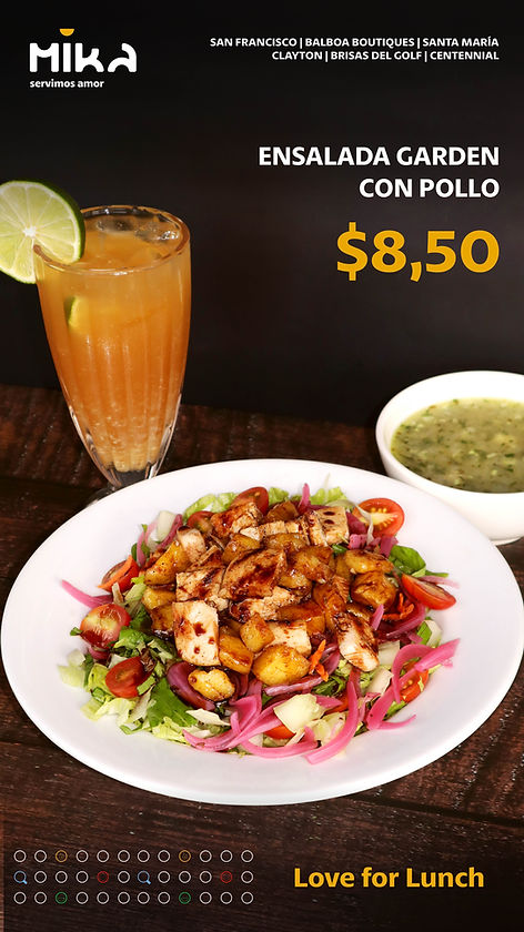 MENÚ LUNCH | Mika