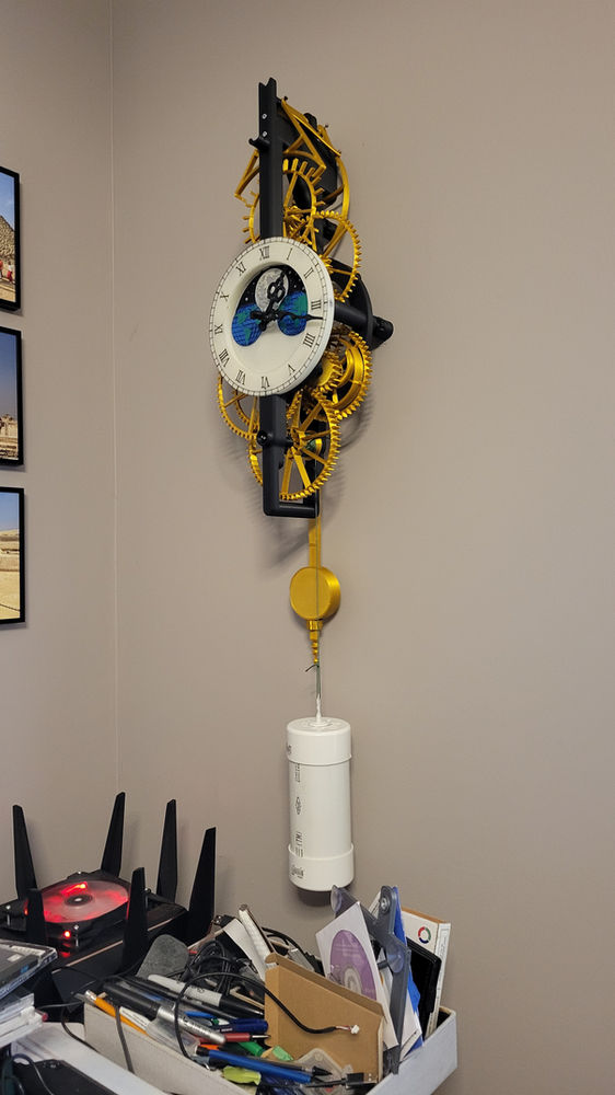 Almost finished moon clock | Steve's Clocks