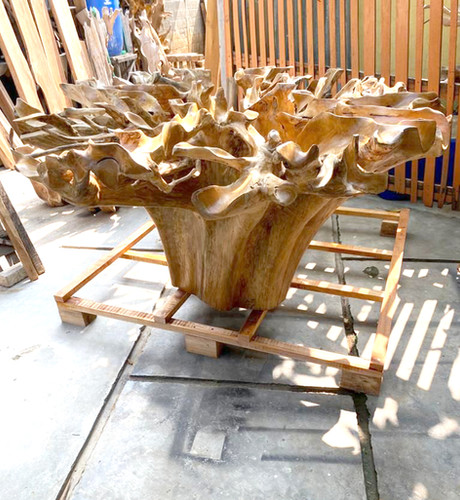 58 ' Dining Table Teak Root wood, One-of-a-kind functional work of art ...