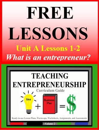 2 FREE LESSONS Teaching Entrepreneurship Unit A Lessons 1-2 | Career Ready