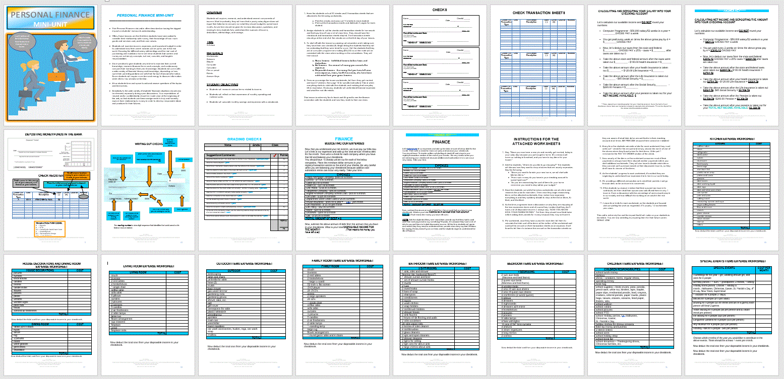 Teach a Personal Finance Mini-Unit | Career Ready