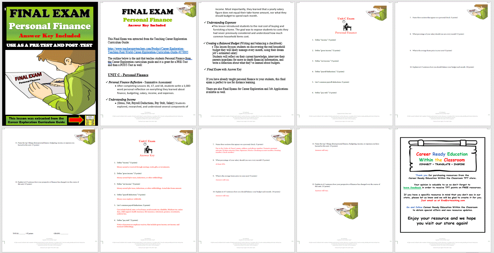 Personal Finance Bundle | Career Ready