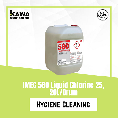 Liquid Chlorine, IMEC 580 Liquid Chlorine 25, 20L/Drum | IKAWA Group ...