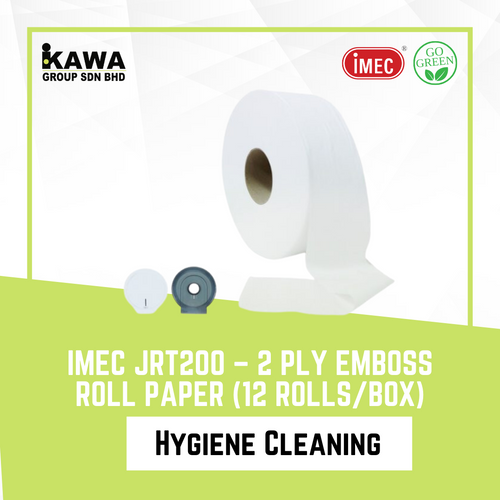 Recycle Jumbo Tissue Paper / Roll, IMEC JRT200 – 2 Ply Emboss Roll ...