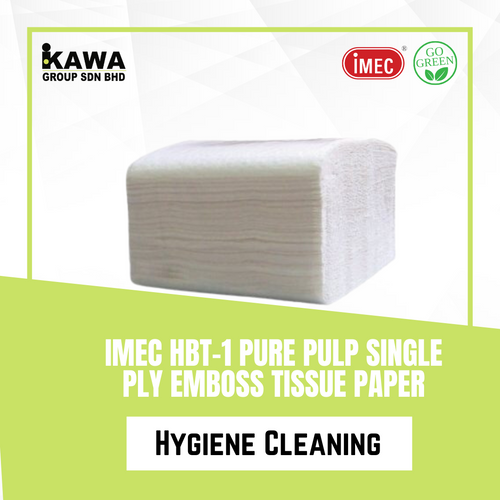 IMEC HBT-1 – 1 Ply Pure Pulp Emboss Tissue (36packs X 250pcs/box) (9 ...
