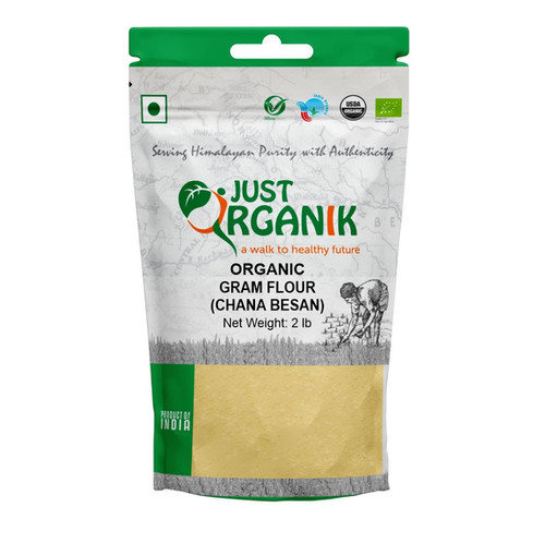 Organic Chana Besan, Chickpea Flour 2 LB | Indus Valley Organic