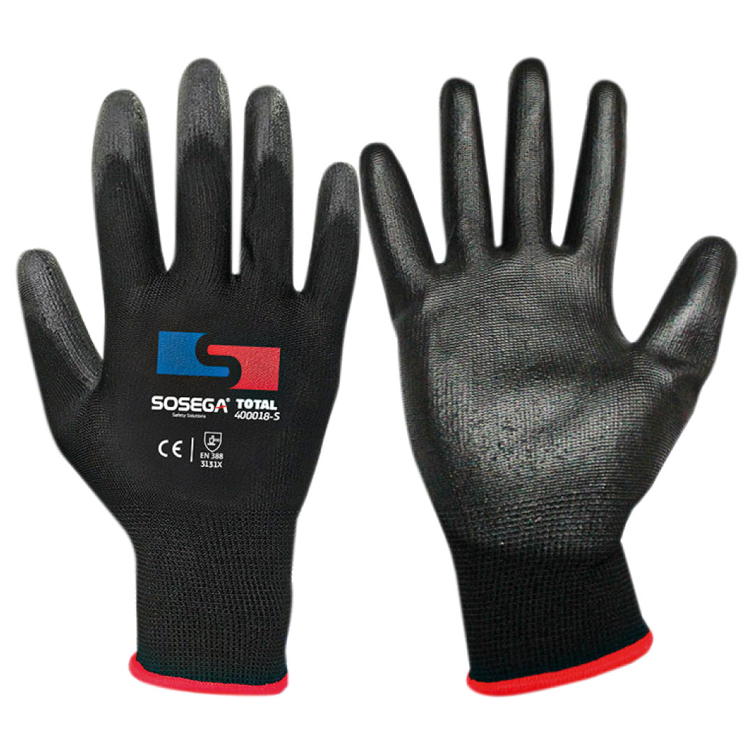 Guante Total Black Poliuretano | Sosega Colombia