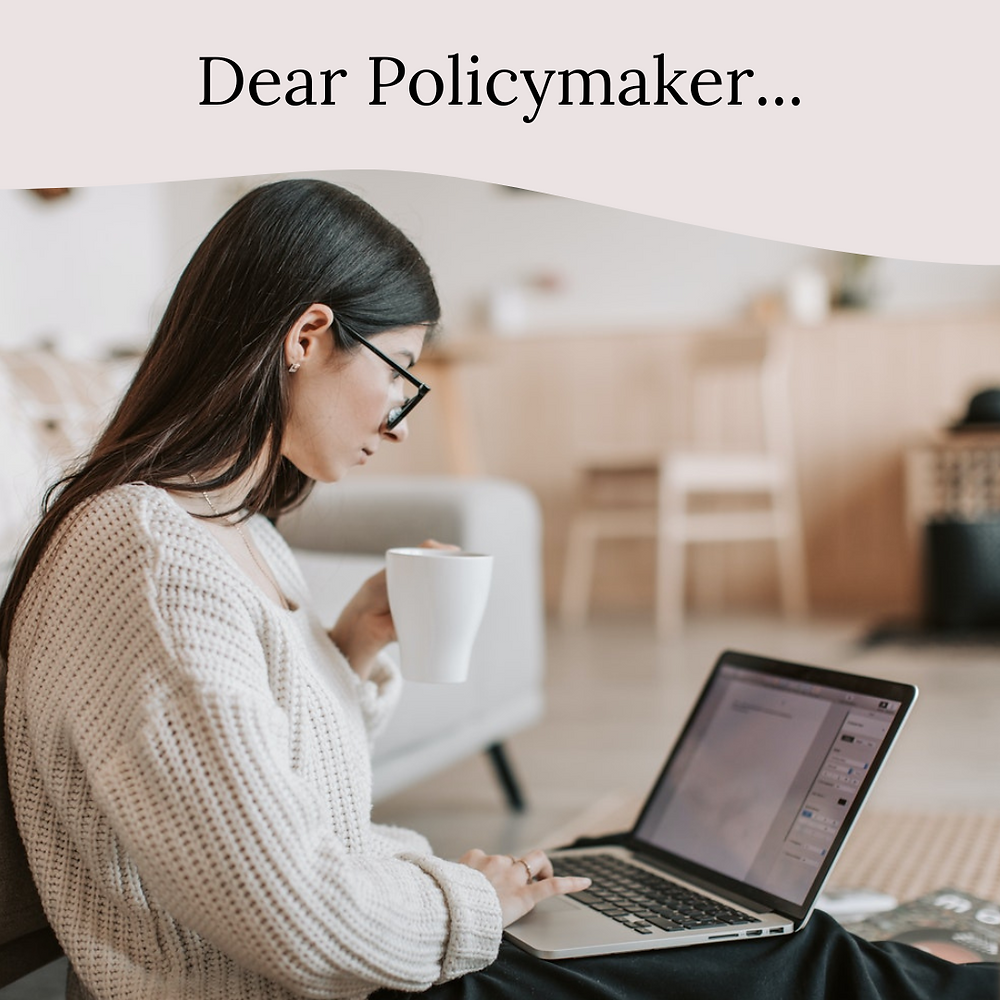 Write to policymakers