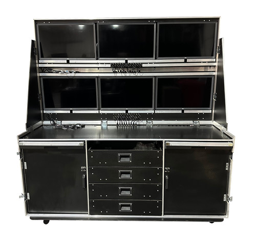 Data Station Flight Case With 6 X LG Smart TV Screens - VME-Data10 ...