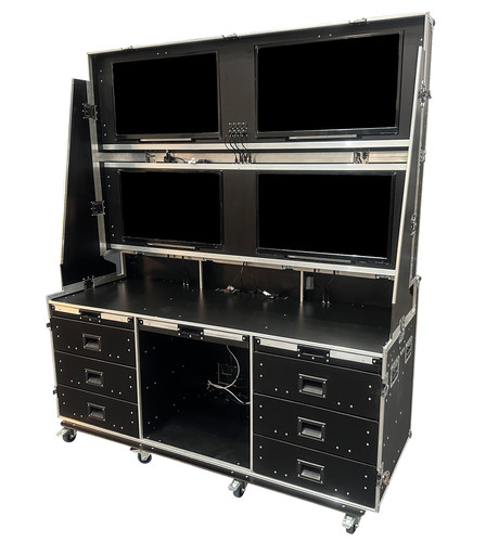 4 x 32" Data Station Flight Case - VME-Data22 | Vision Motorsport