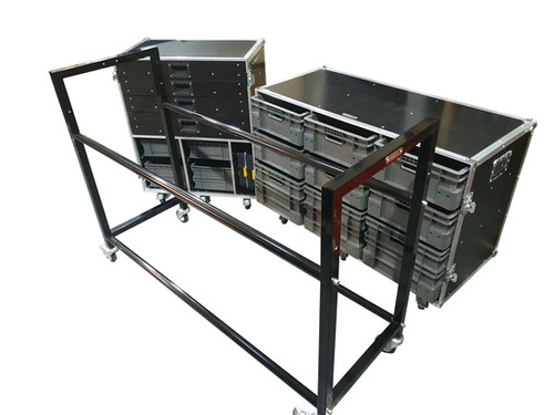 Motorsport Pit Kit- Tool Box, 9 Box Euro Container Case & Tyre Rack Kit ...