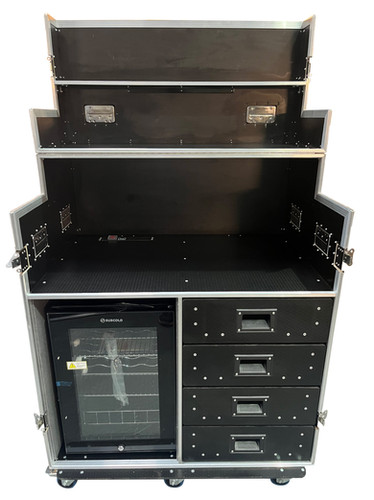 Hospitality Flight Case With Fridge & Draws - VME-HC27 | Vision Motorsport