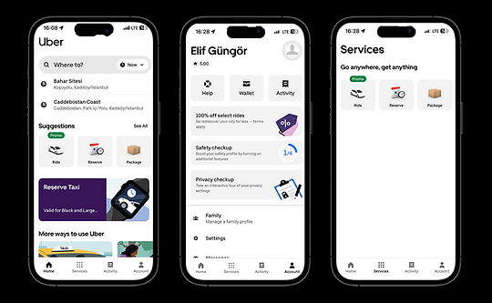 UX Writing Analysis | Uber | Elif Güngör