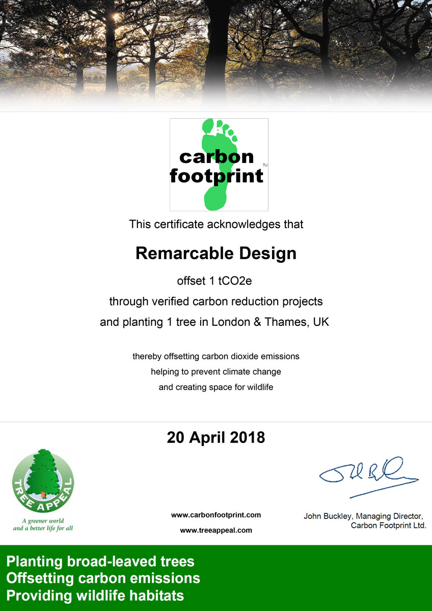 remarcable | Carbon Footprint