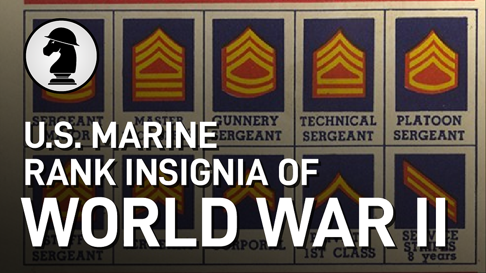Video: US Marine Ranks of World War II